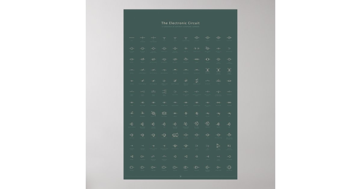 The electronic circuit poster | Zazzle
