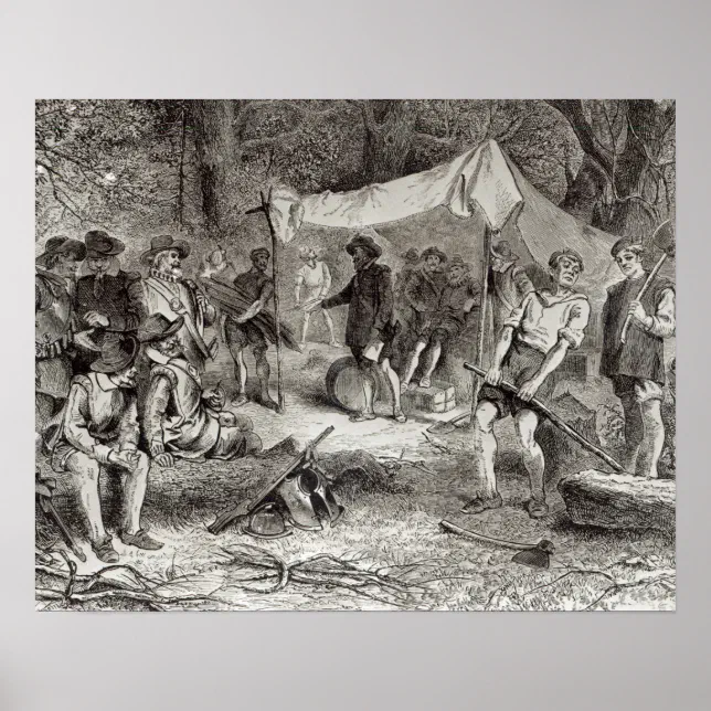 The First Day at Jamestown Poster | Zazzle