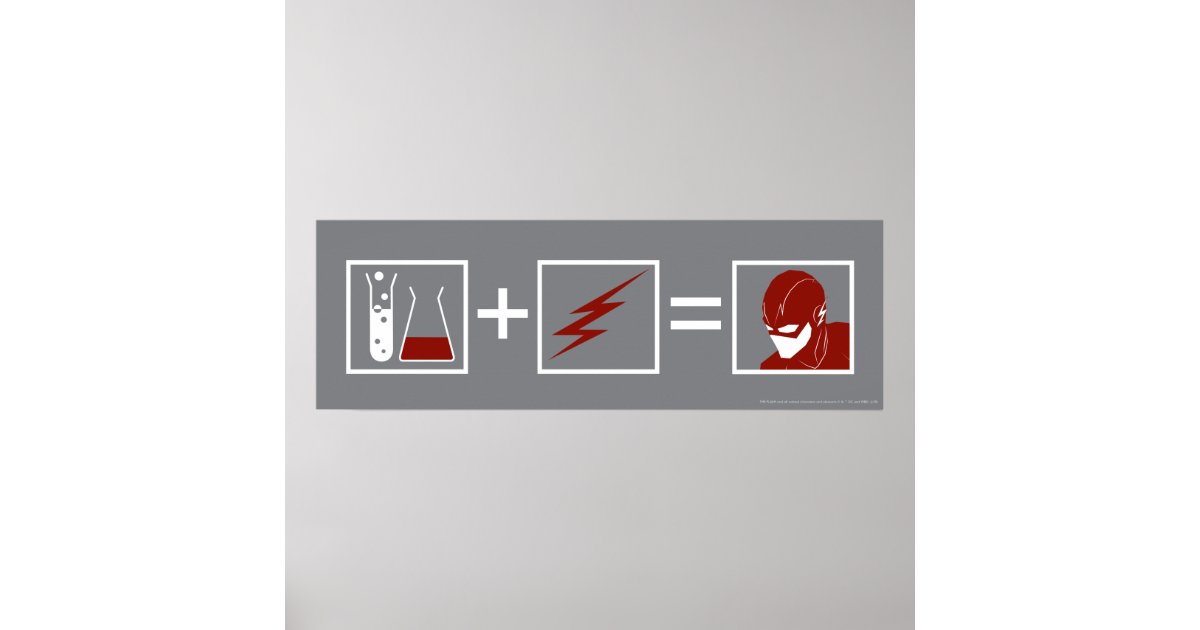 The Flash | Flash Equation Poster | Zazzle