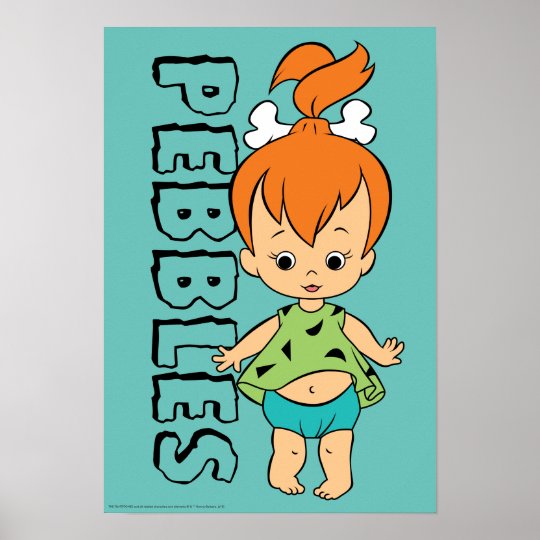The Flintstones | Pebbles Flintstone Poster | Zazzle.co.uk