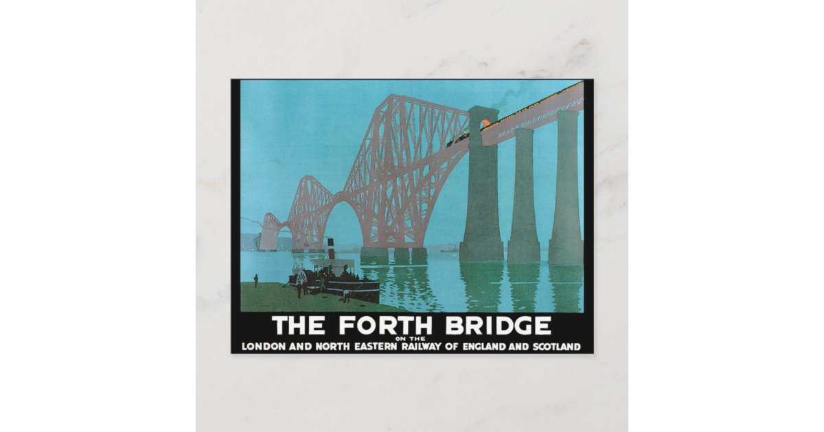 The Forth Bridge - North Eastern Railway Postcard | Zazzle