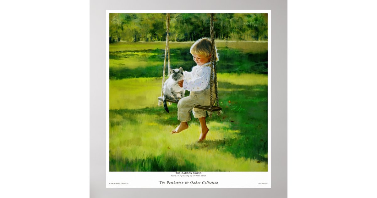 The Garden Swing Poster | Zazzle