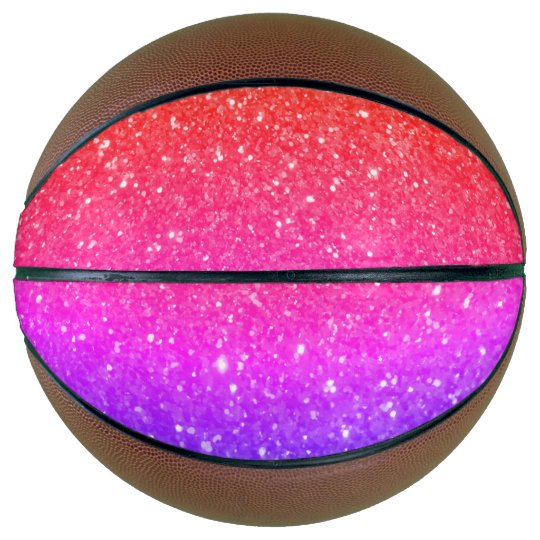 The Glitz Glitter Pink Basketball! Basketball | Zazzle.co.uk