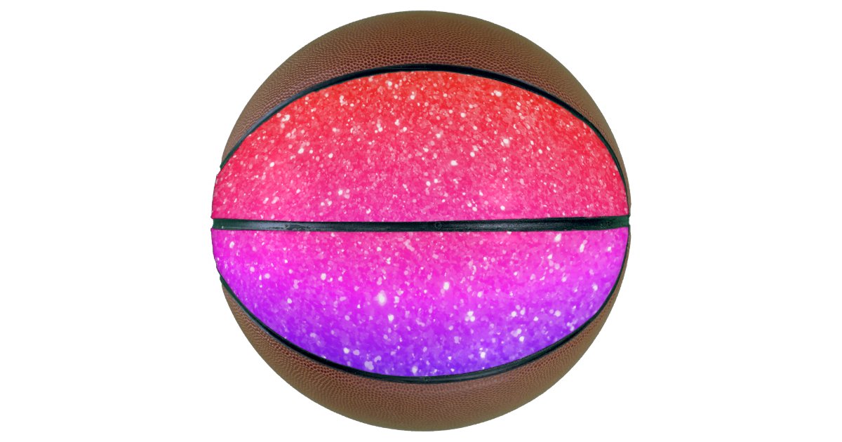 The Glitz Glitter Pink Basketball! Basketball | Zazzle