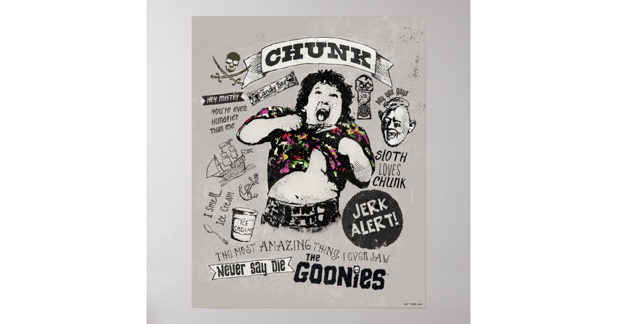 The Goonies Chunk Retro Collage Poster | Zazzle