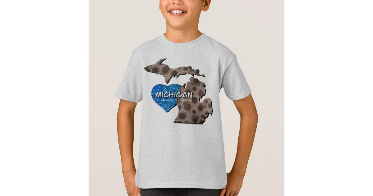 The Great Lakes | no salt, no sharks, no worries T-Shirt | Zazzle