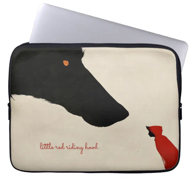 the Heartless Wolf and the Little Red Riding Hood Laptop Sleeve | Zazzle