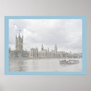 Houses Of Parliament Posters & Prints | Zazzle UK