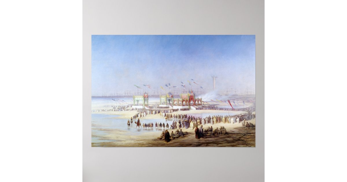 The Inauguration of the Suez Canal Poster | Zazzle