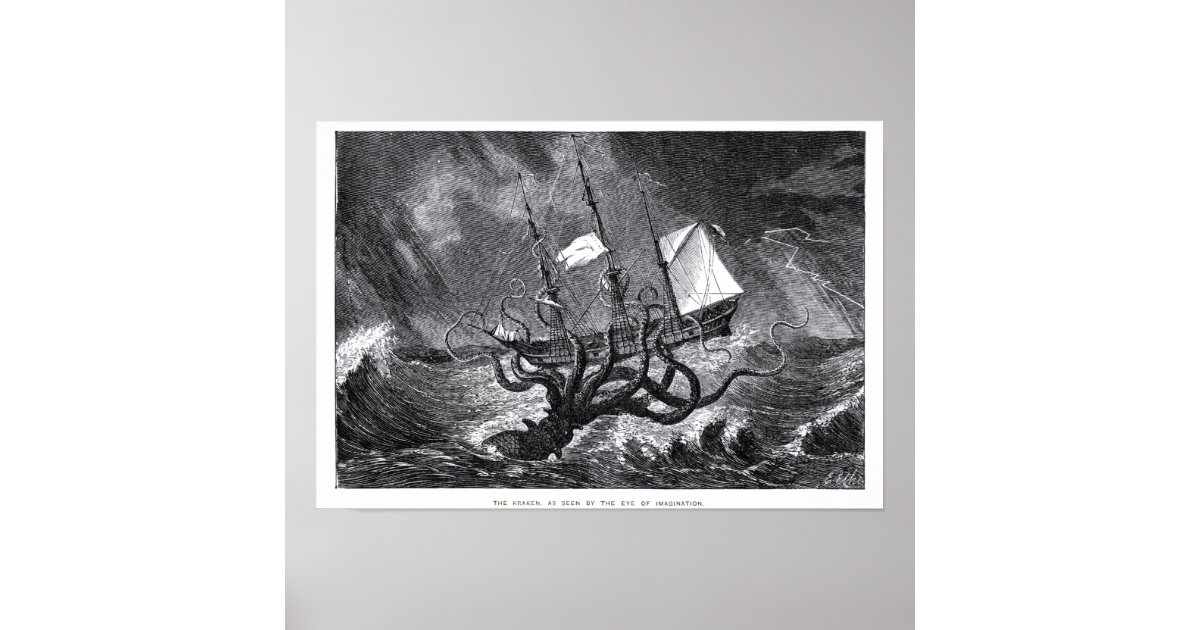 The Kraken Poster | Zazzle