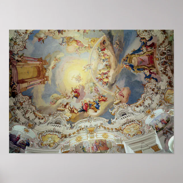 The Last Judgement, ceiling painting Poster | Zazzle