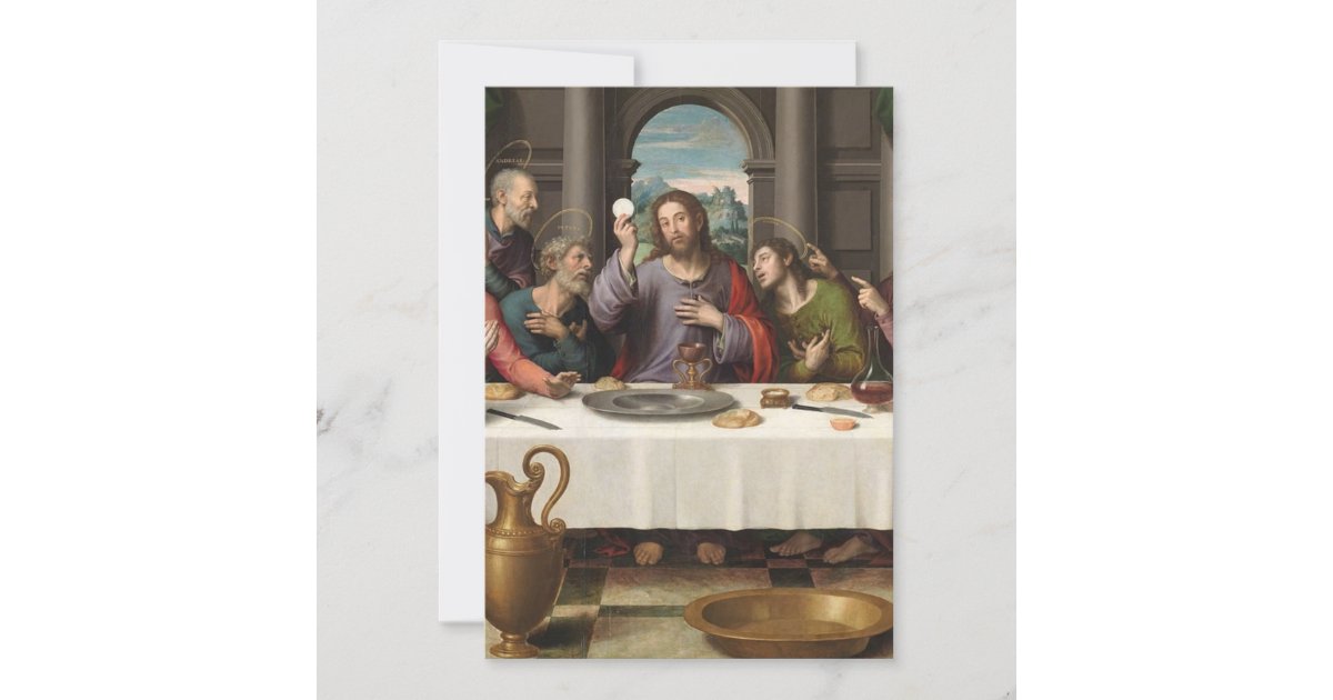 The Last Supper Vicente Juan Masip Invitation | Zazzle