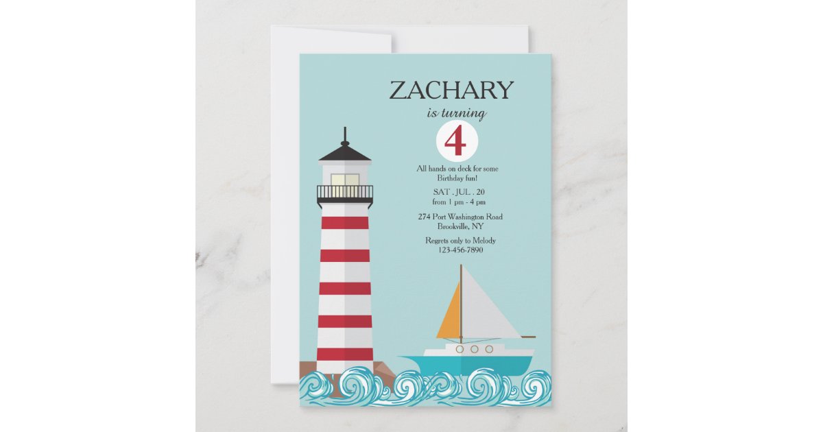The Lighthouse Invitation | Zazzle