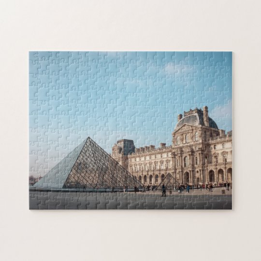 The Louvre Museum Of Art | Paris Landscape Jigsaw Puzzle | Zazzle.co.uk