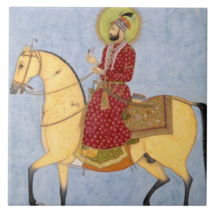 The Mughal Emperor Farrukhsiyar(1683-1719) (r.1713 Tile | Zazzle.co.uk
