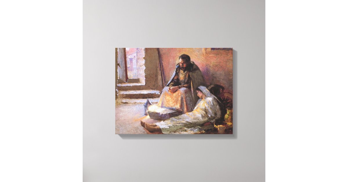 The Nativity By Gari Melchers Canvas Print | Zazzle