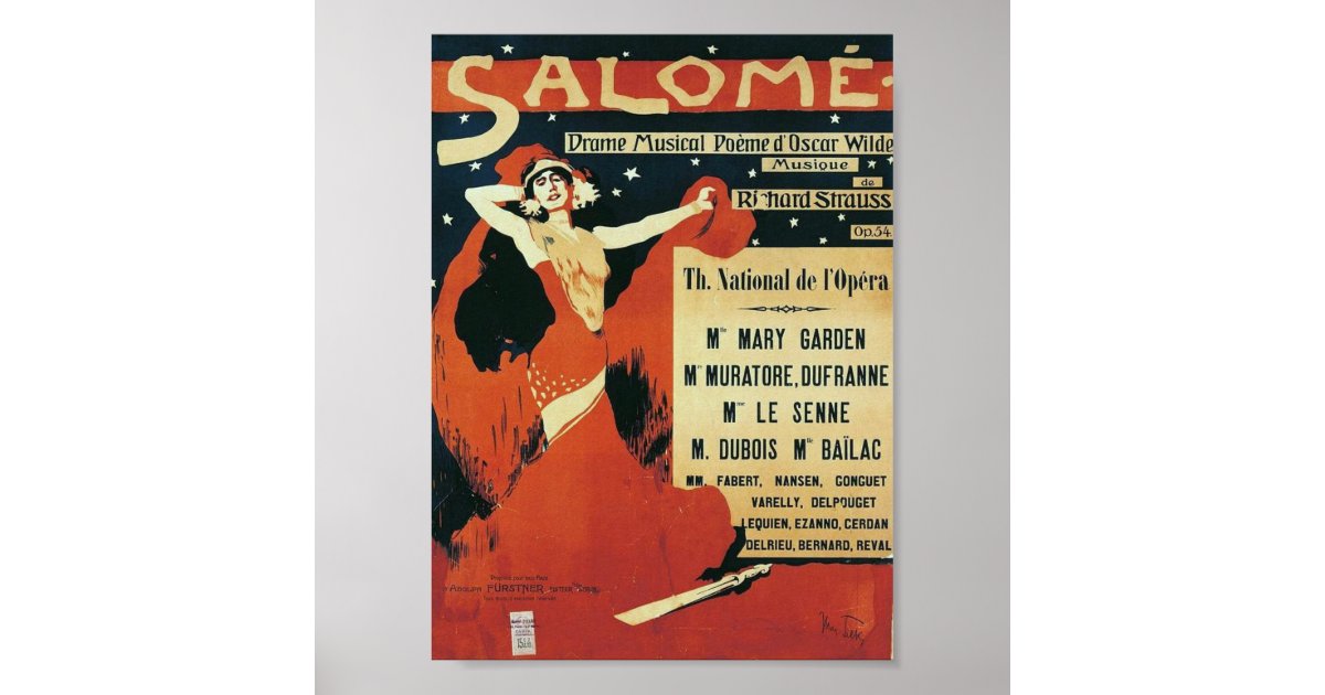 The Opera Salome Poster | Zazzle