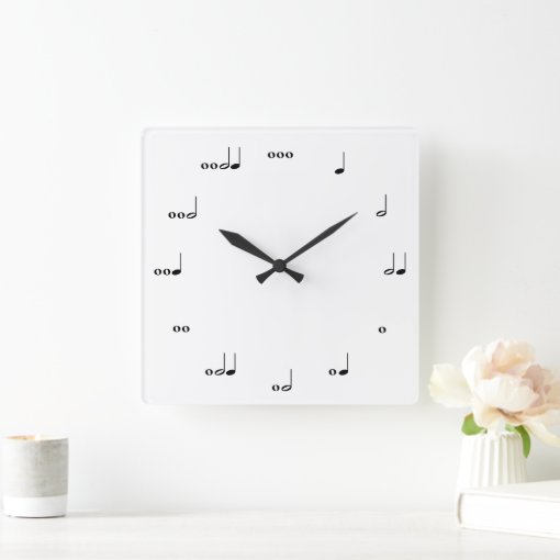 The Original Music Note Clock | Zazzle
