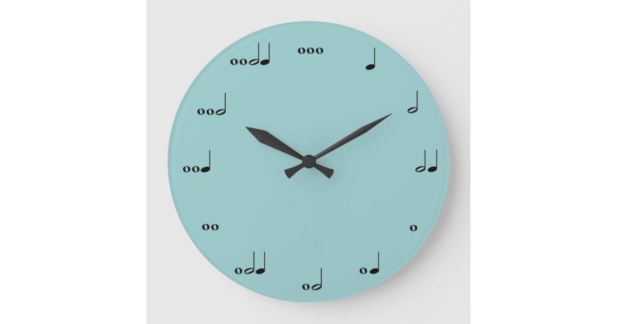 The Original Music Note Clock | Zazzle