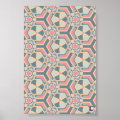 The peachy pink islamic pattern poster | Zazzle