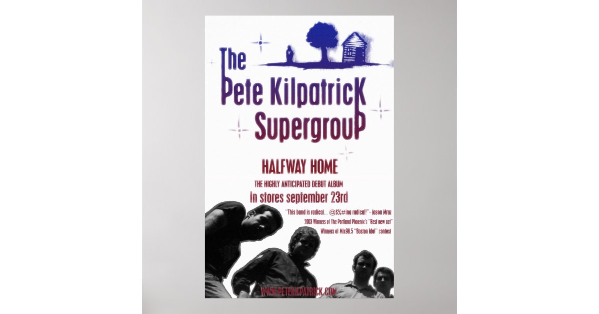 The Pete Kilpatrick Supergroup Poster | Zazzle