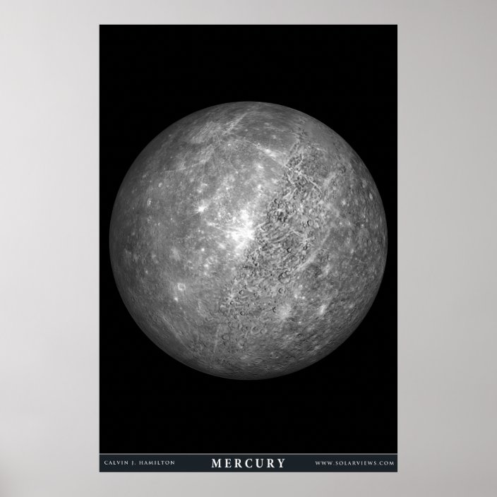 The Planet Mercury Poster | Zazzle.co.uk