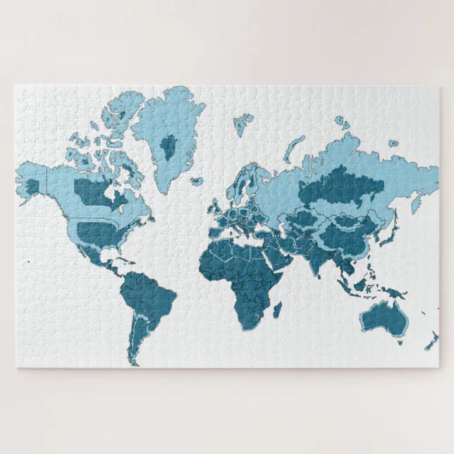 The Real World Map Jigsaw Puzzle | Zazzle