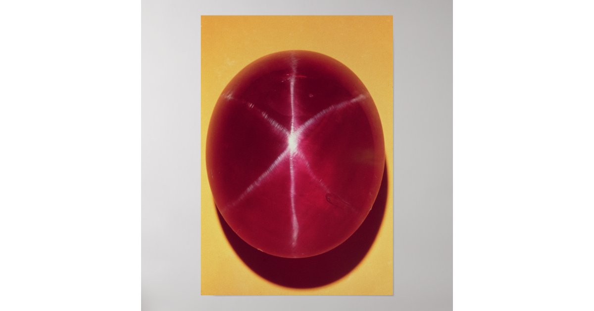 The 'Rosser Reeves' Star Ruby Poster | Zazzle