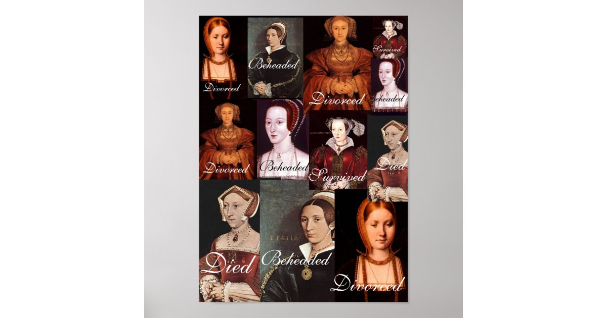 The Six Wives of Henry VIII Poster | Zazzle
