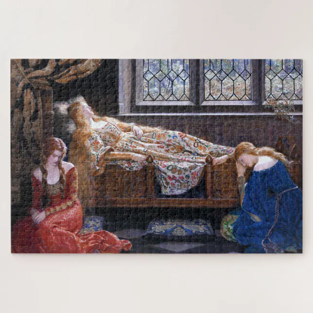 The Sleeping Beauty by John Collier 1921 Jigsaw Puzzle | Zazzle