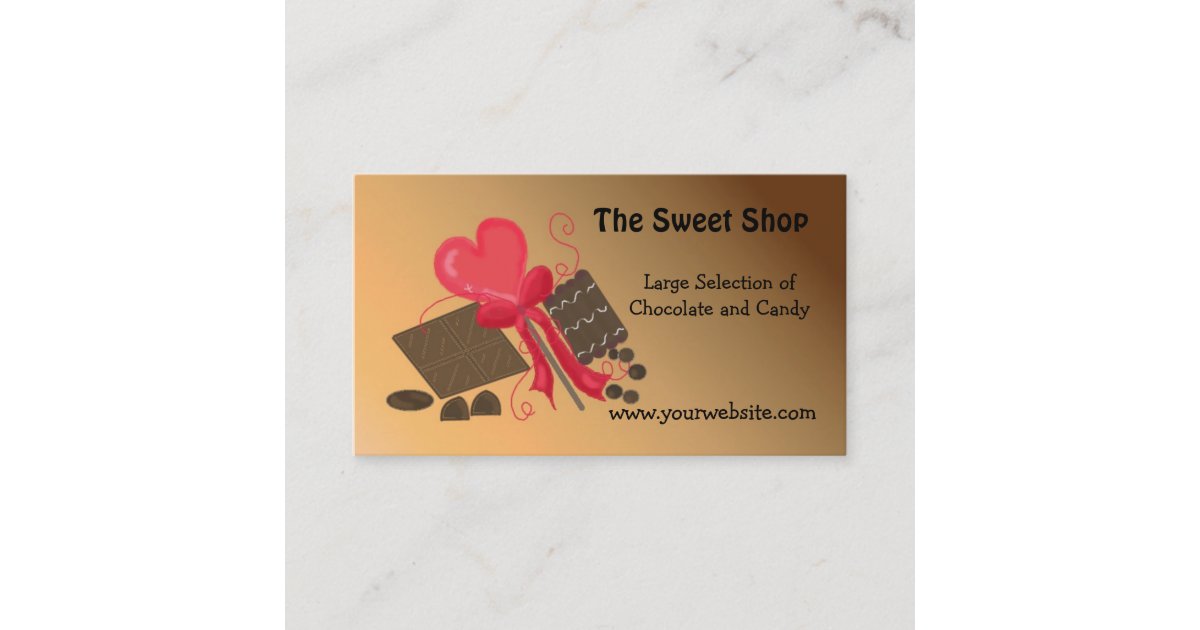 The Sweet Shop Business Card | Zazzle