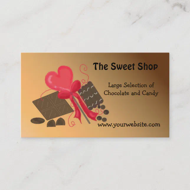The Sweet Shop Business Card | Zazzle
