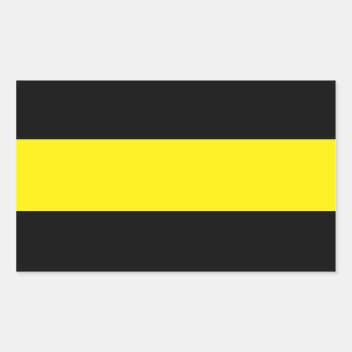 The Thin Gold Line Rectangular Sticker | Zazzle.co.uk