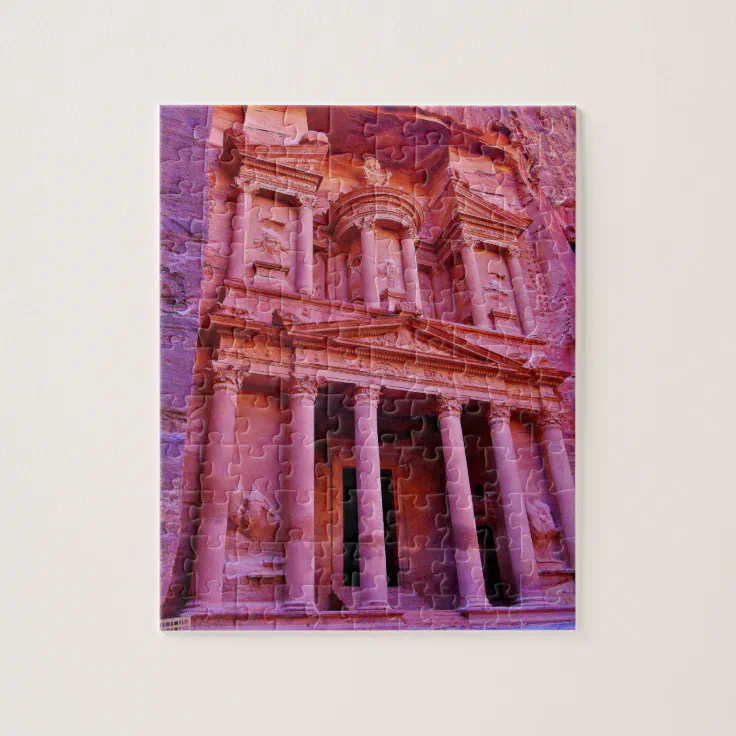 The Treasury at Petra Jigsaw Puzzle | Zazzle