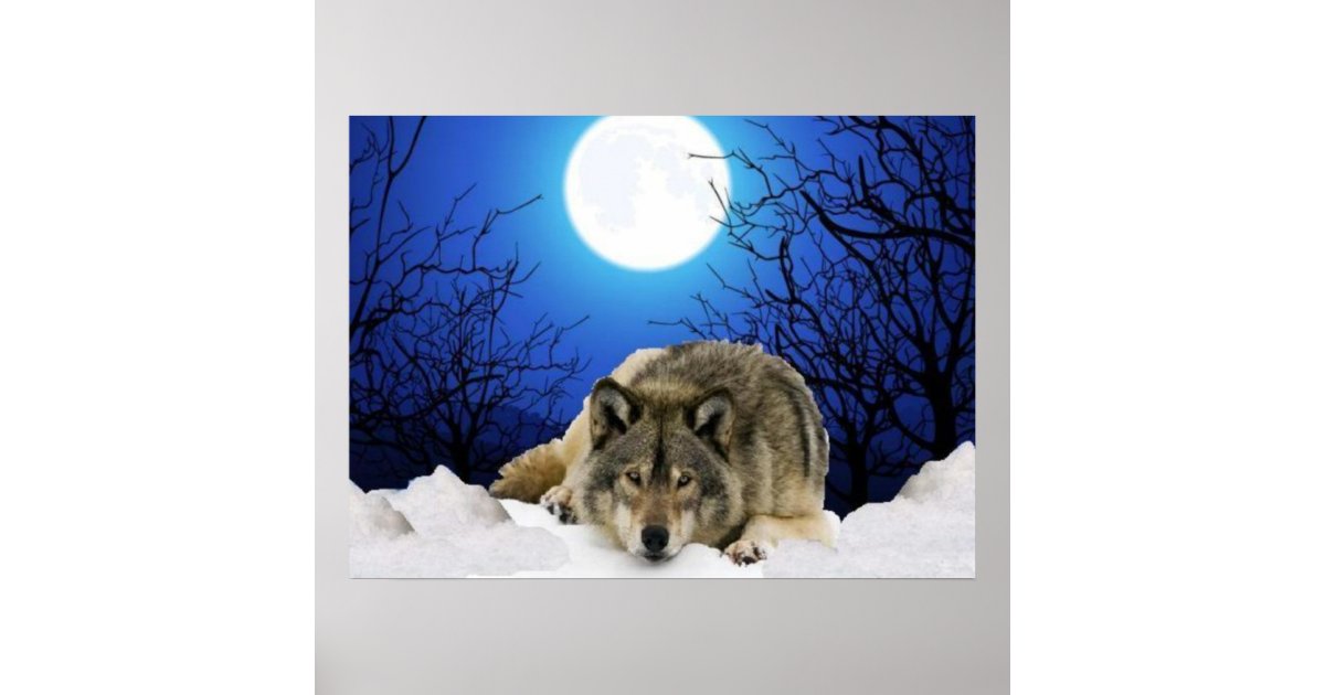 The Watcher wolf Poster | Zazzle