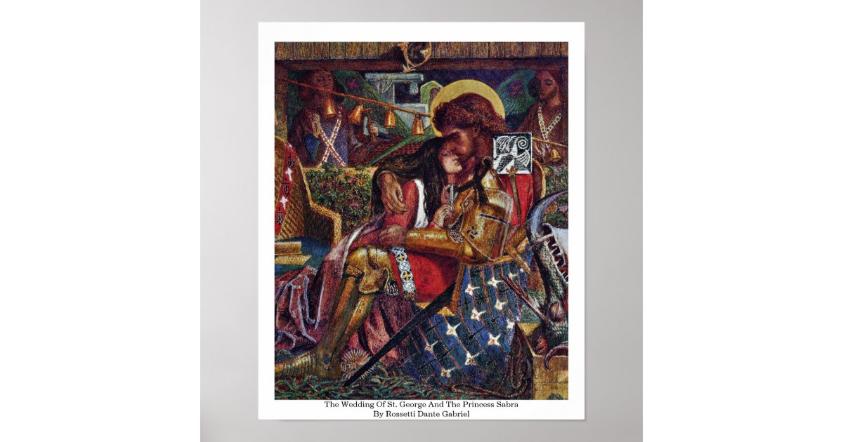 The Wedding Of St. George And The Princess Sabra Poster | Zazzle