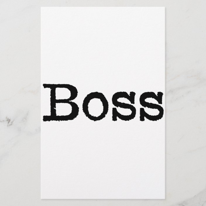 The word Boss in black | Zazzle.co.uk