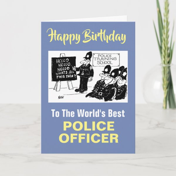 Police Officer Cards | Zazzle UK