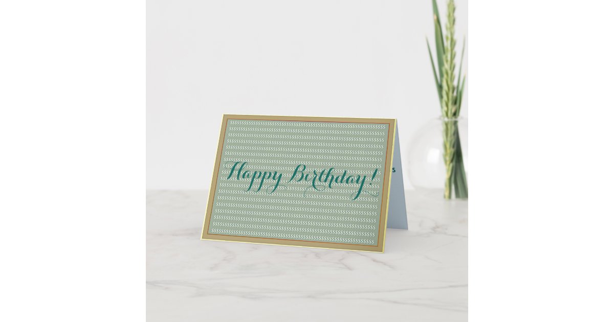 The World's Most Expensive Birthday Card | Zazzle