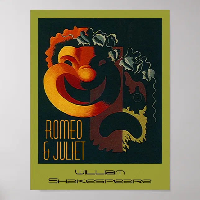 Theater Poster Romeo & Juliet William Shakespeare | Zazzle