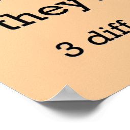 There, Their, They're Poster | Zazzle