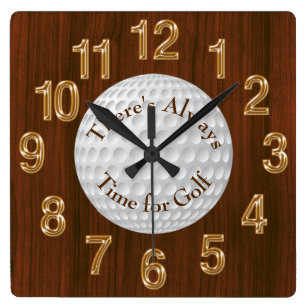 Golf Wall Clocks | Zazzle UK