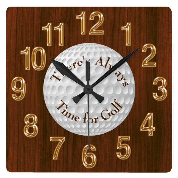 Golf Wall Clocks | Zazzle UK