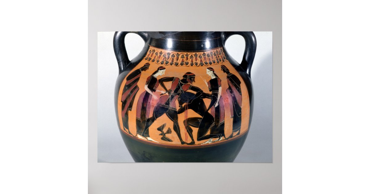 Theseus Fighting the Minotaur Poster | Zazzle