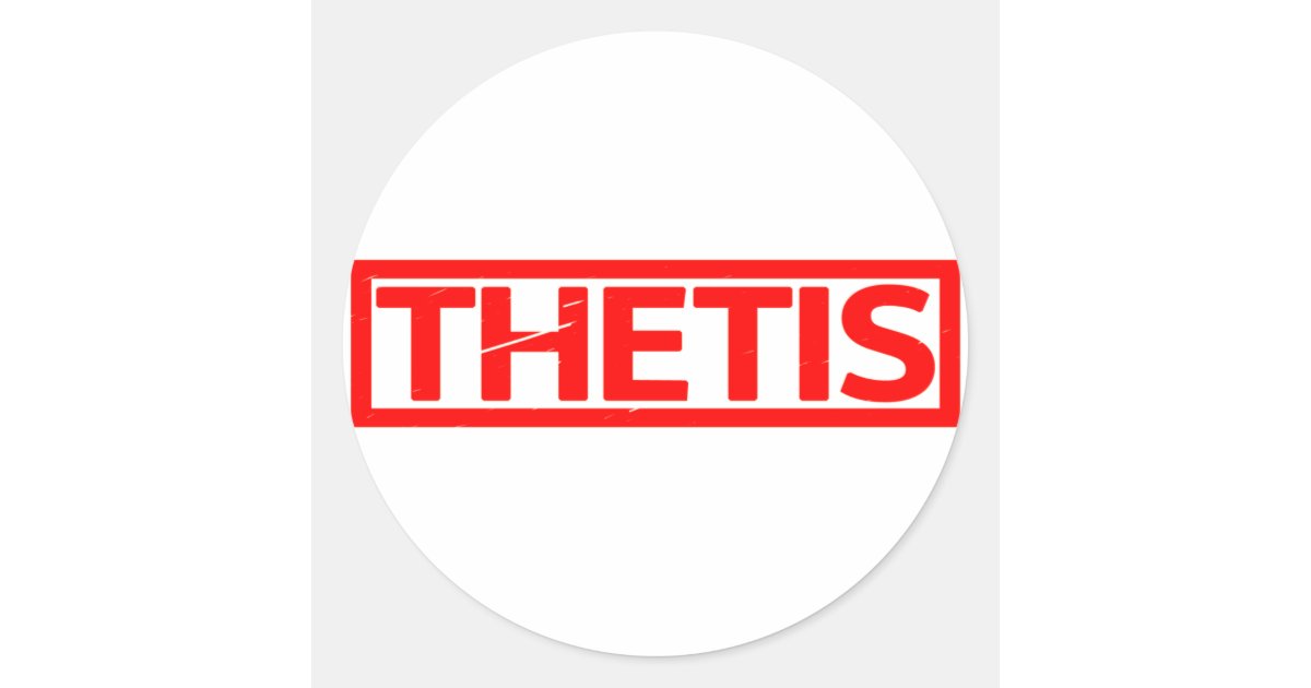 Thetis Stamp Classic Round Sticker | Zazzle