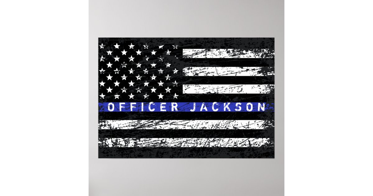 Thin Blue Line Poster | Zazzle