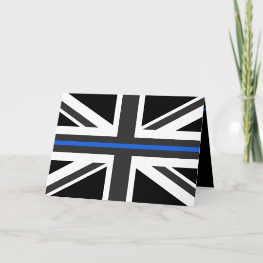 Thin Blue Line UK Flag Card | Zazzle.co.uk