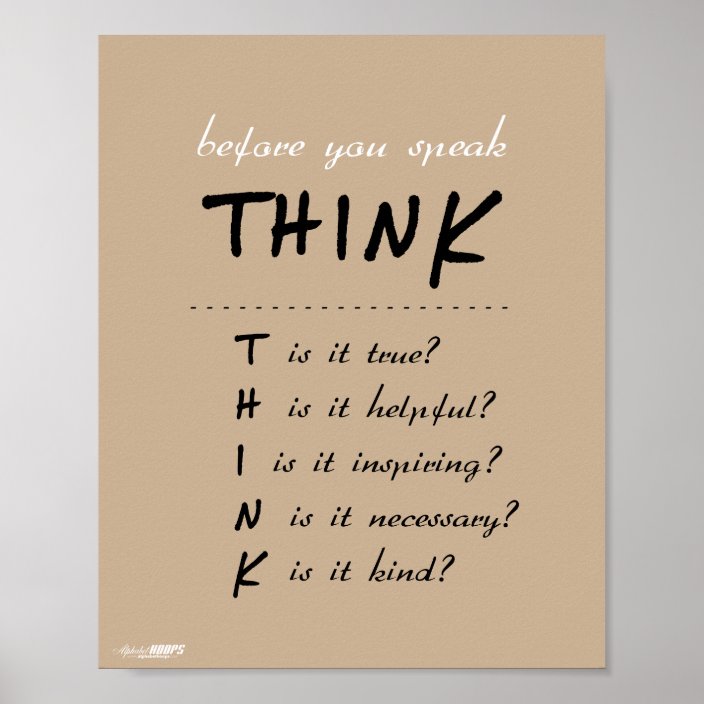 Think Poster | Zazzle