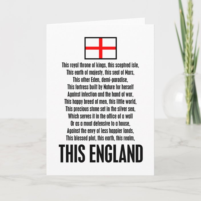 This England Card | Zazzle.co.uk