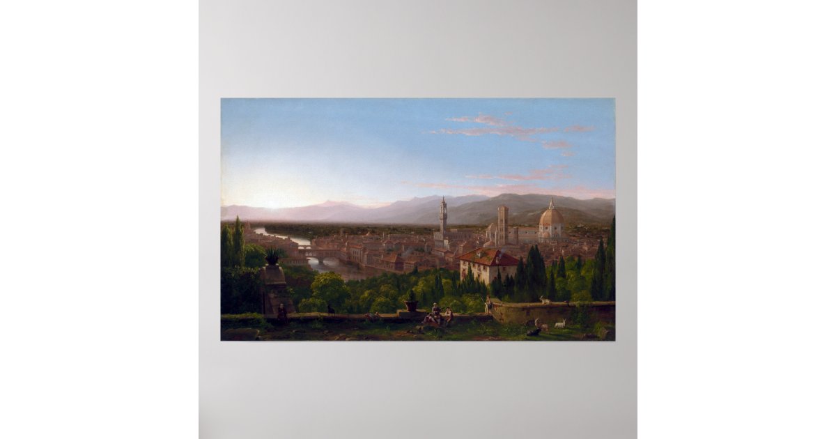 Thomas Cole View of Florence Poster | Zazzle